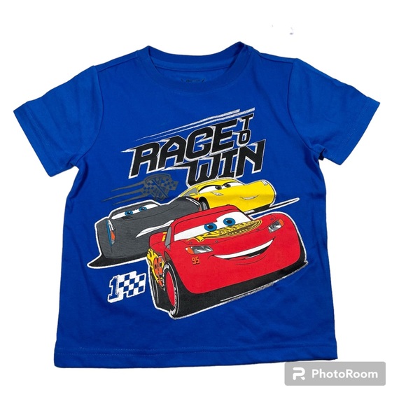 Disney | Shirts & Tops | Nwt Disney Cars Graphic Tee In Blue Size 3t ...